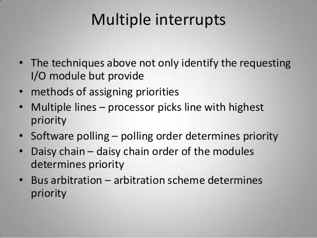 Io techniques & its types