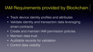 Blockchain and IAM for IOT Edge Authentication | PPT