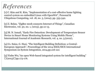 Internet of Things -Indoor Environmental Monitoring And Control System | PPTX | Smart Home ...