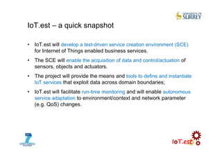 Semantic Interoperability Issues and Approaches in the IoT.est Project | PDF | Internet of ...