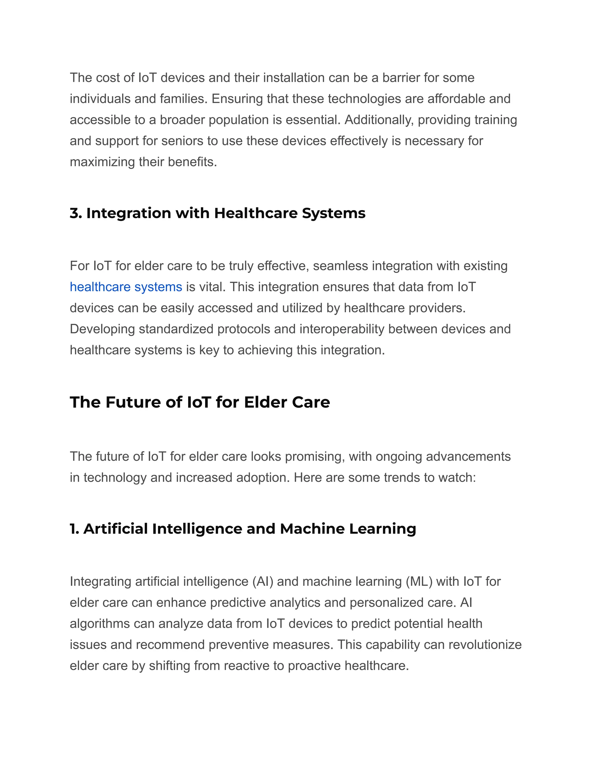 IoT for Elder Care: Revolutionizing Senior Living | CIO Women Magazine | PDF