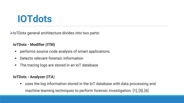 IOT Forensic Challenges | PPT