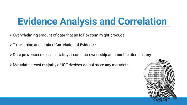 IOT Forensic Challenges | PPT