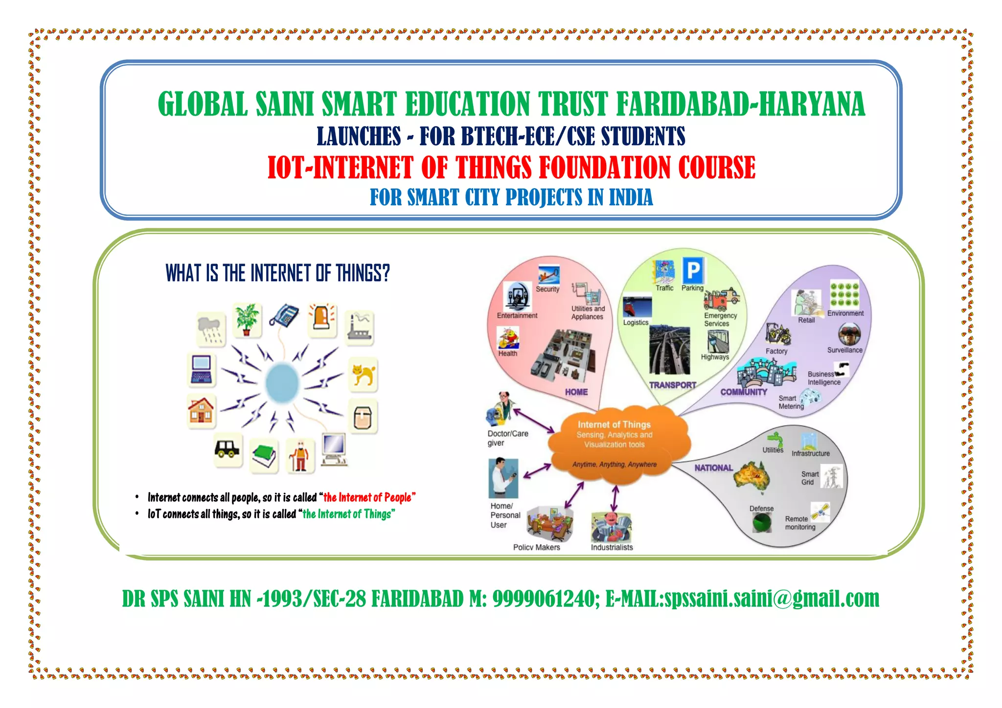 Iot foundation course | PPT