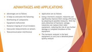 Iot based harmonic analysis using wavelet transform | PPTX