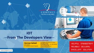 iot from developers view | PPT