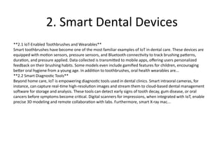 IoT_in_Dental surgery and dental applications of iot area | PPTX