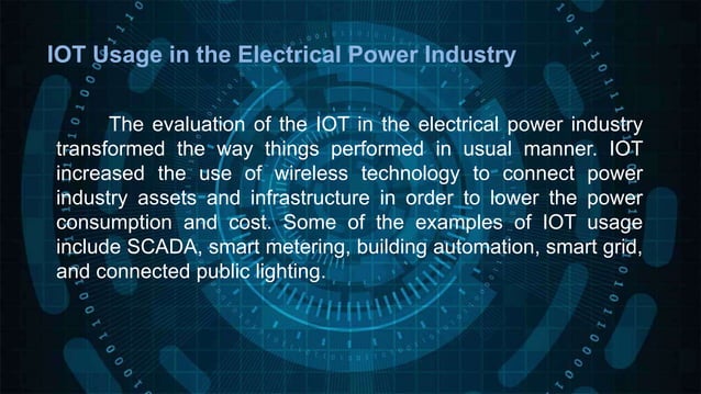 IOT in electrical engineering | PPTX