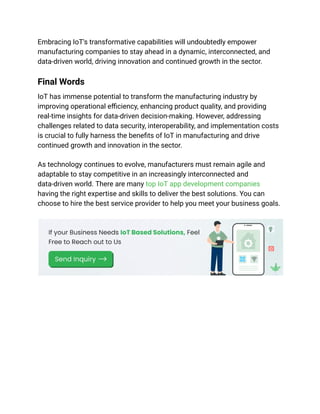 IoT In Manufacturing_ Use Cases, Benefits, and Challenges.pdf