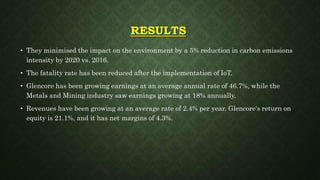 CASE STUDY OF GLENCORE COMPANY (IOT IN MINING INDUSTRIES ) | PPT