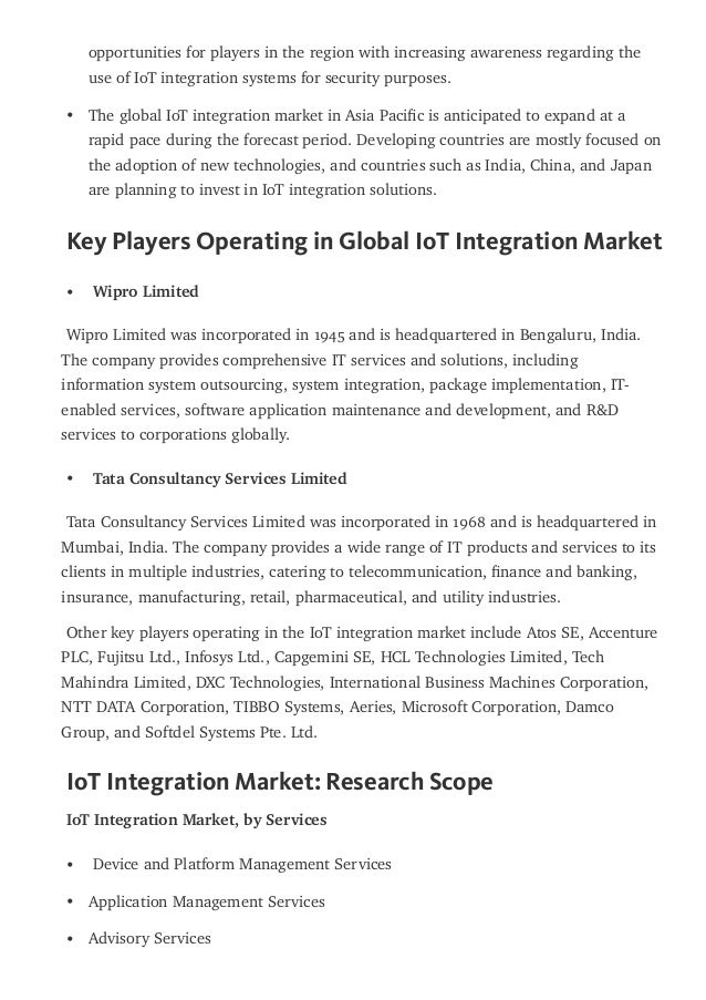 IoT Integration Market | PDF | Internet | Computing