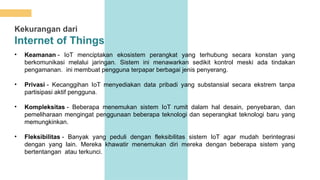IoT (Internet Of Things) dan penerapan IOT | PPTX