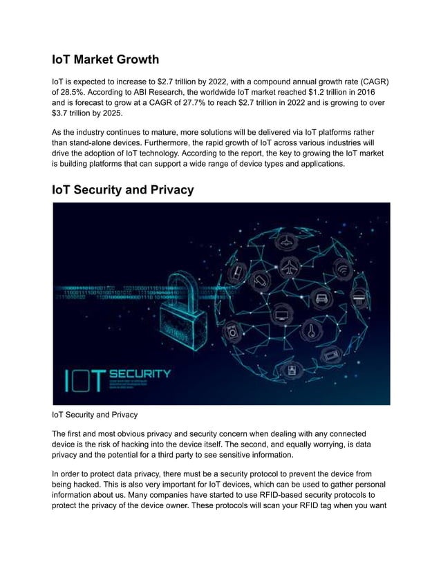 (IoT) Internet of Things, The Ultimate Guide | PDF