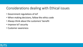 Ethical issues in internet of things | PPT
