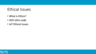 Ethical issues in internet of things | PPT