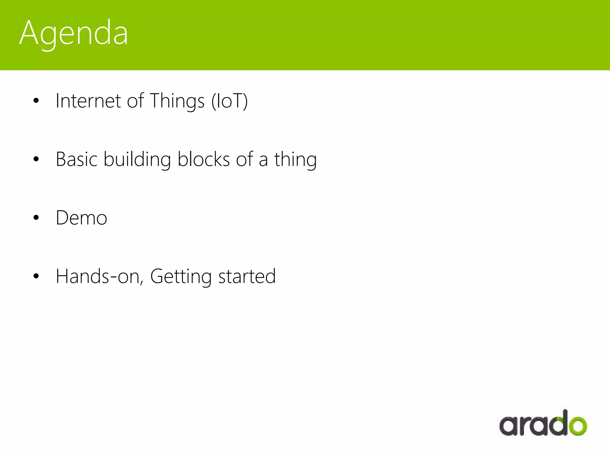 IoT introduction | PPT