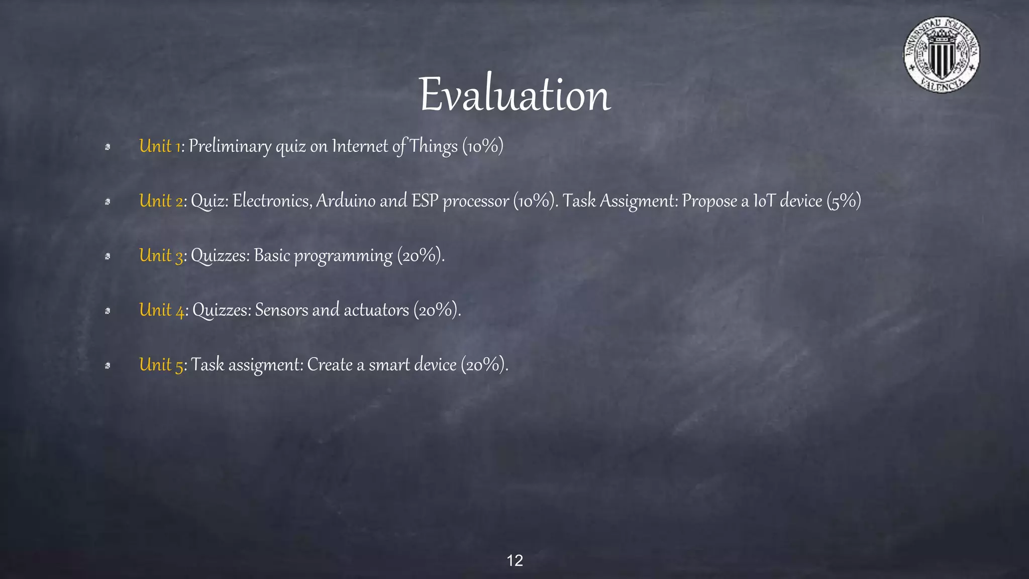 Internet of Things: Course Presentation | PPTX