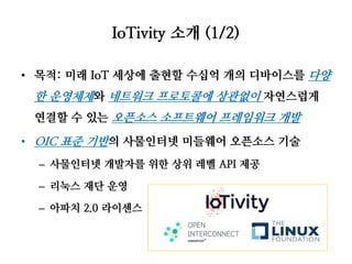 IoTivity 오픈소스 기술 | PDF
