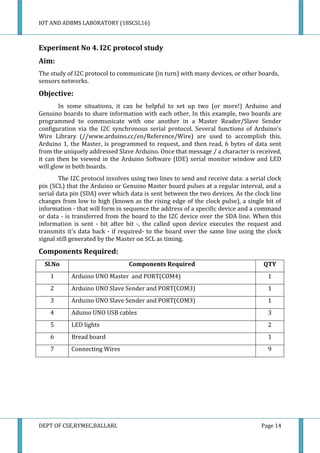 Internet of things laboratory | PDF