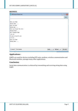 Internet of things laboratory | PDF