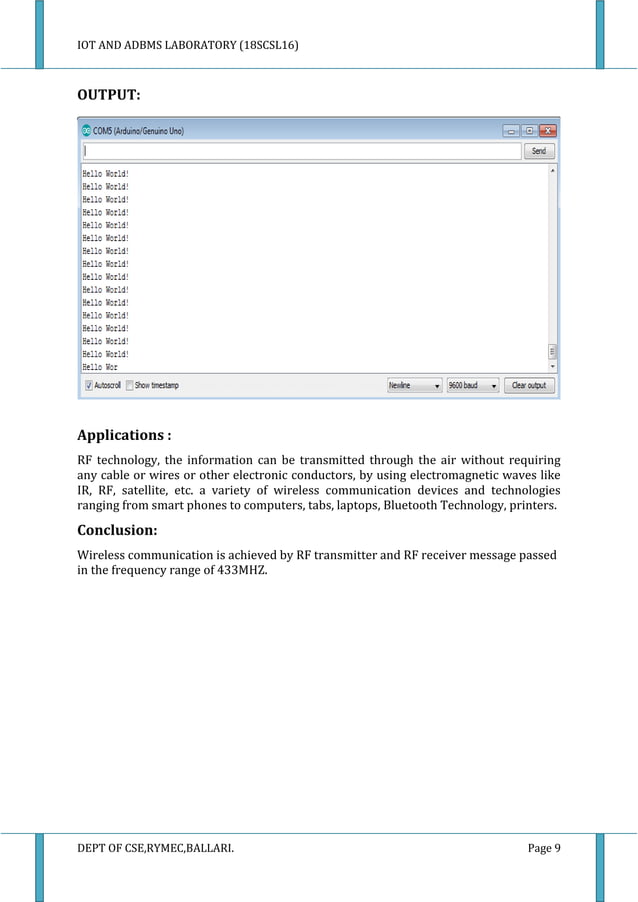 Internet of things laboratory | PDF