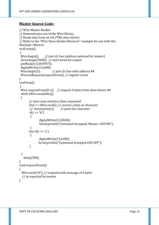 Internet of things laboratory | PDF