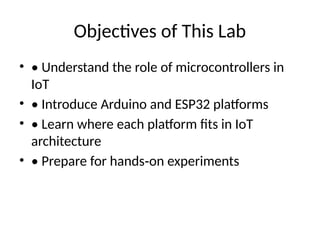 IoT_Lab_Arduino_ESP32_IntroductionExplains the Internet of Things using ...