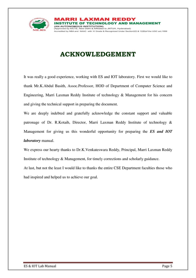 Iot Lab Manualarduinoiotarduinoiotardu Pdf