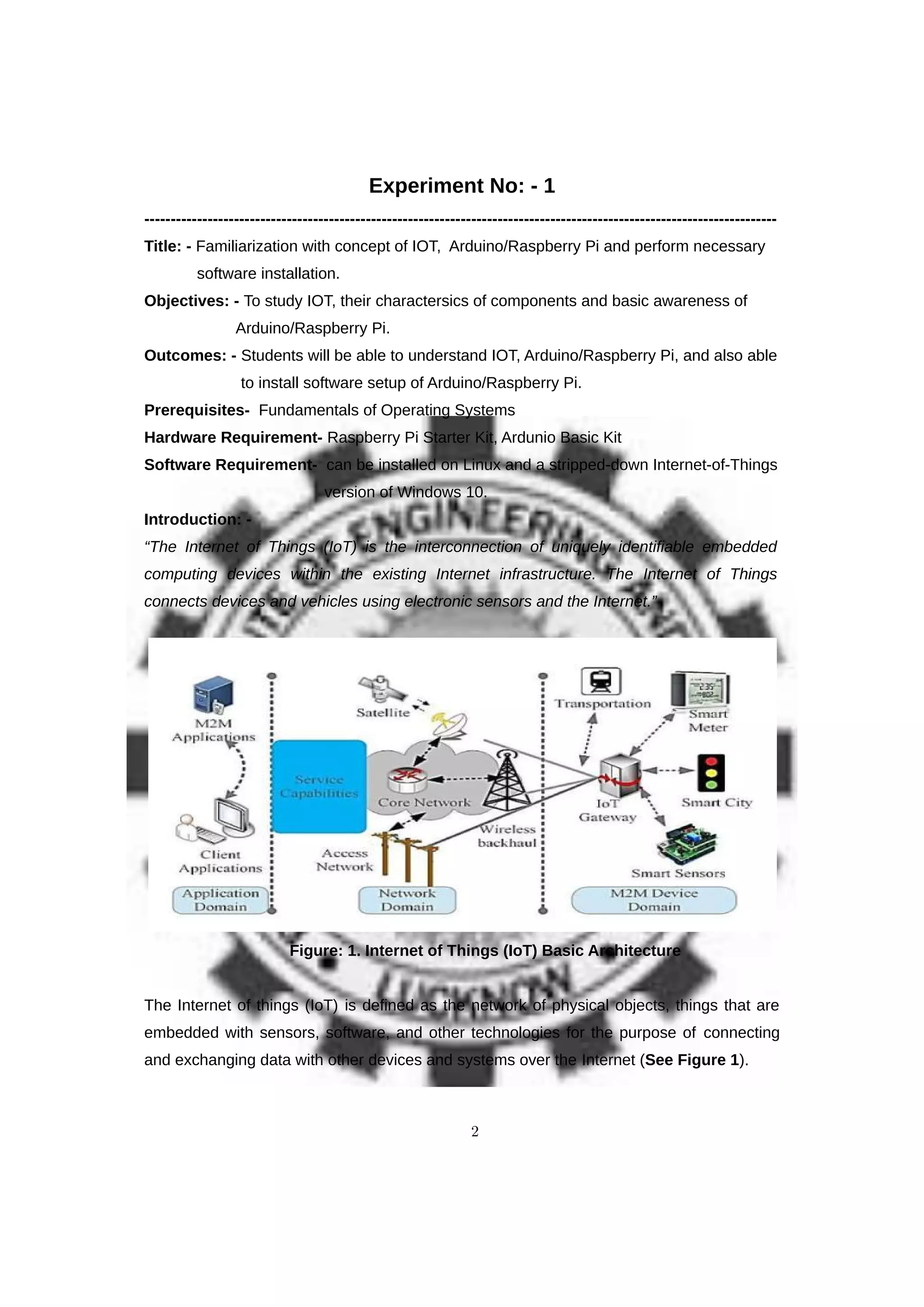Iot lab manual new | PDF