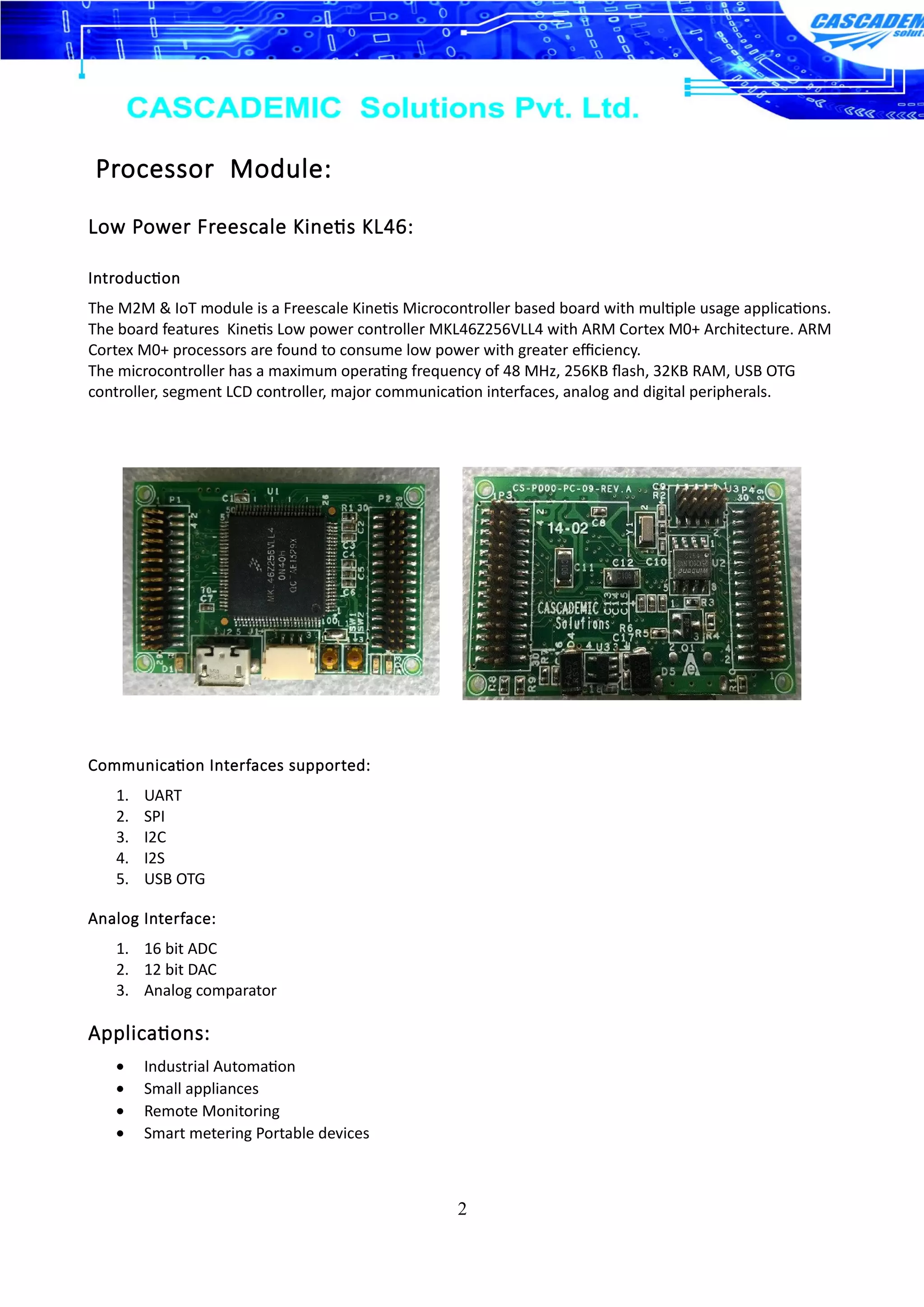 IoT & M2M Modules - CASCADEMIC Solutions | PDF | Internet of Things | Internet