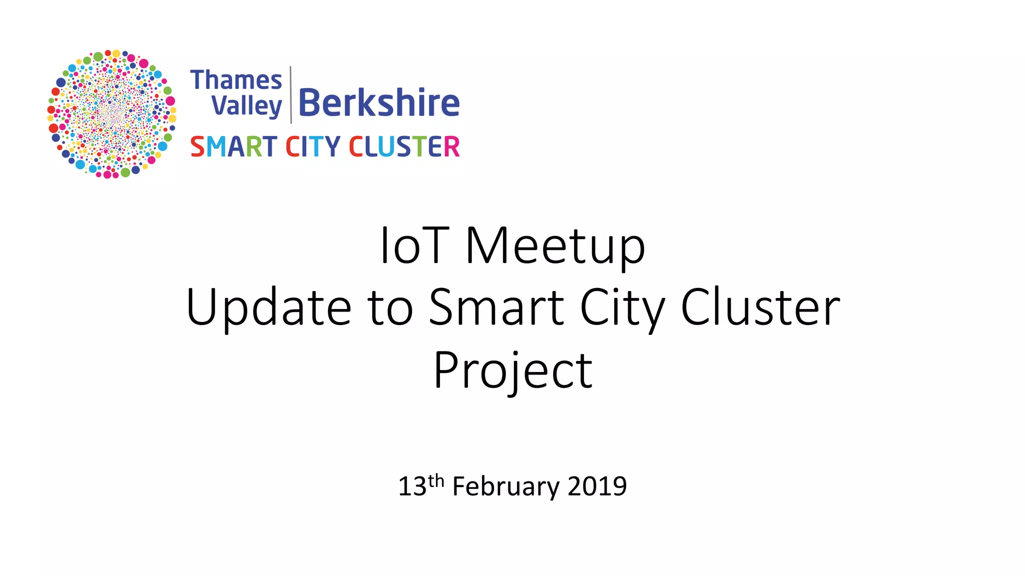 Thames Valley Berkshire Smart City Cluster Challenge | PPT