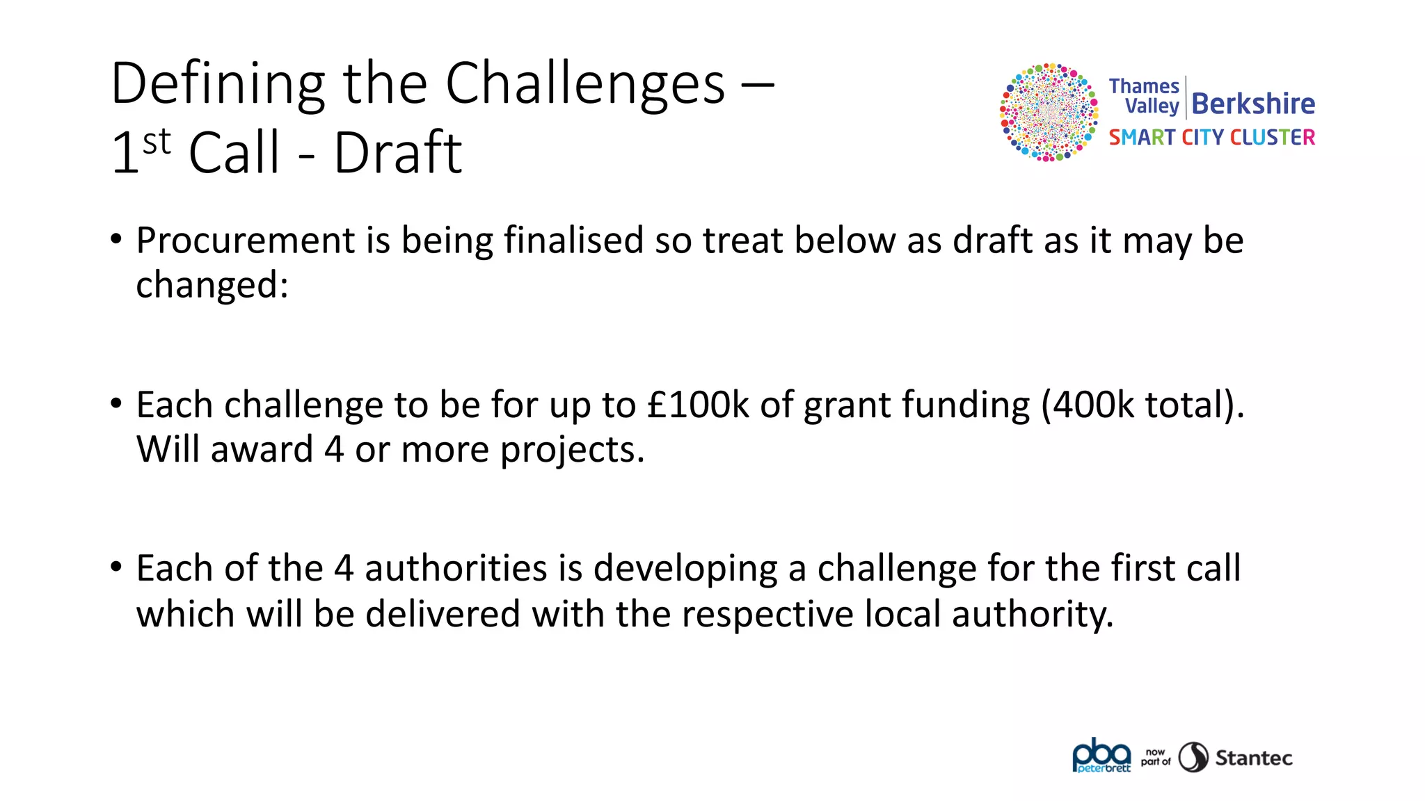 Thames Valley Berkshire Smart City Cluster Challenge | PPT