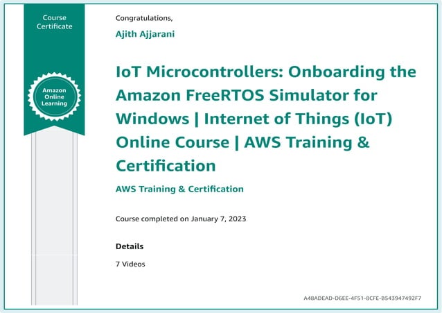 IoT Microcontrollers Onboarding the Amazon FreeRTOS Simulator for Windows.pdf
