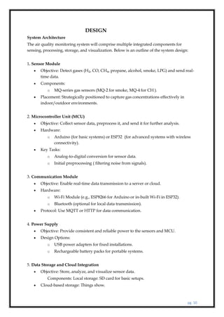 IOT MINI PROJECT AQM wether quality monitering system | PDF