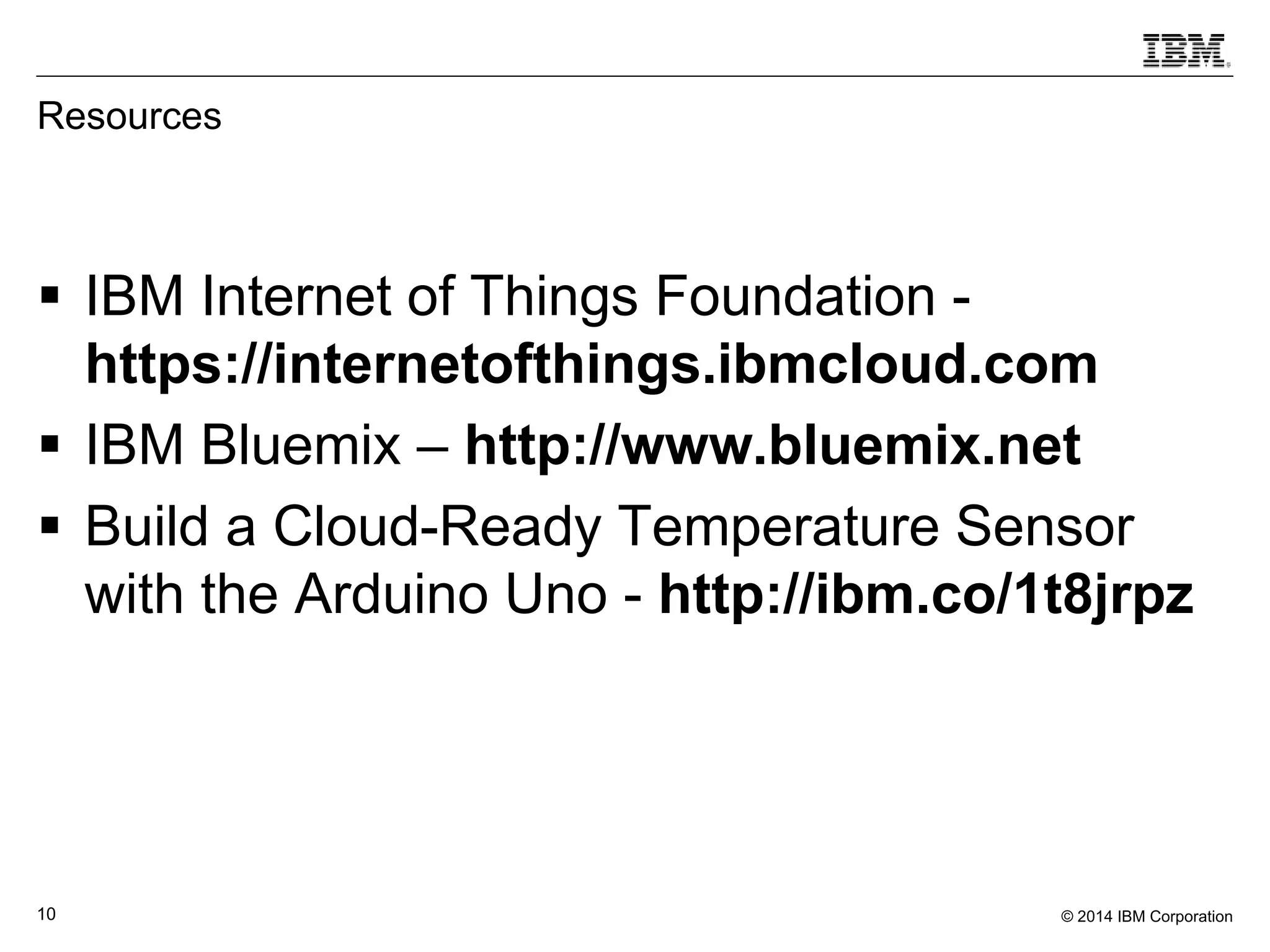 IBM Iot Foundation | PPTX