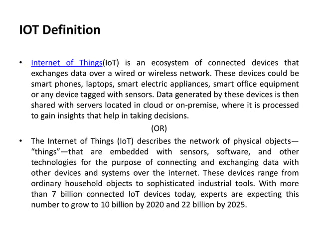 IoT (Internet of Things) introduction Notes.pdf | Computer Networking ...