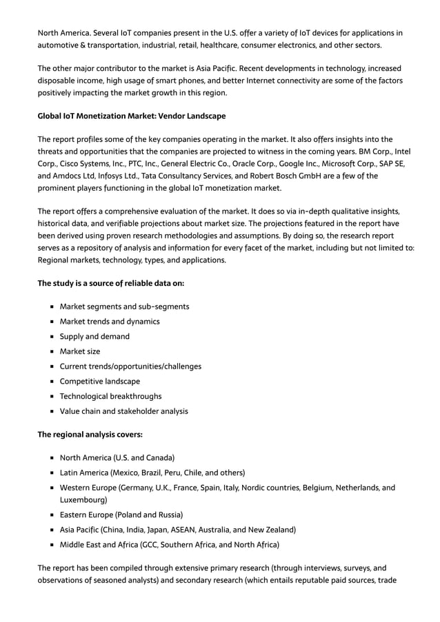 Iot Monetization Market Pdf