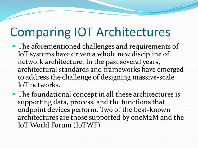 IOT Network architecture and Design.pptx | Computer Networking | Computing