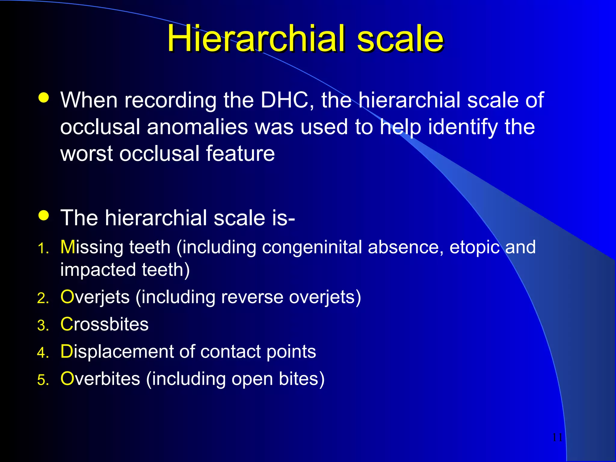 Index of Orthodontic Treatment Need (IOTN) | PPT