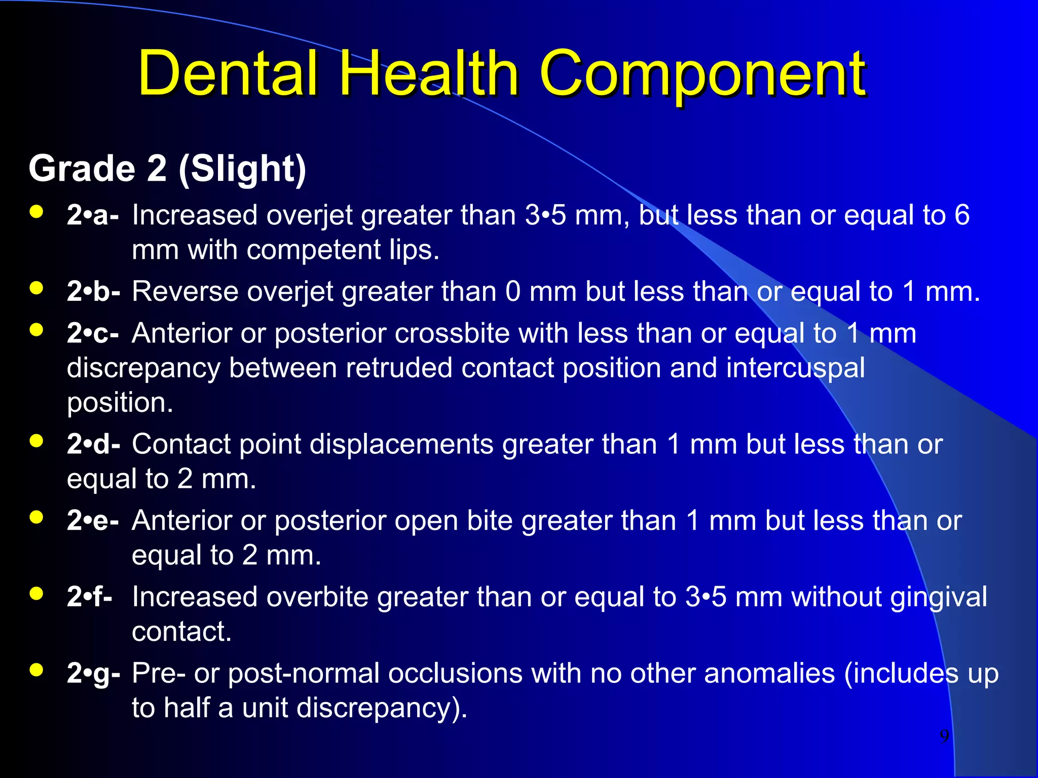 Index of Orthodontic Treatment Need (IOTN) | PPT