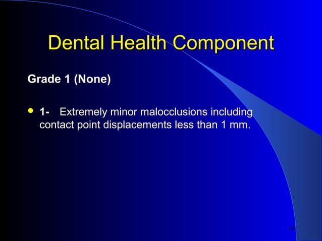 Index of Orthodontic Treatment Need (IOTN) | PPT | Dental Health ...