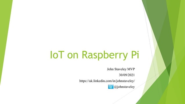IoT on Raspberry Pi | PPTX