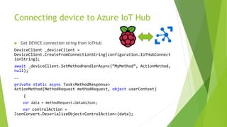 IoT on Raspberry Pi | PPTX