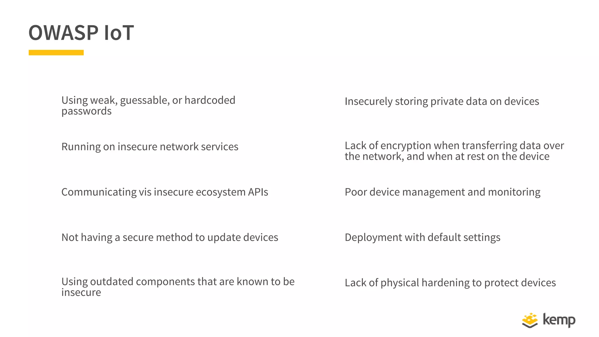 Internet of Things, OWASP & WAF | PPT | Free Download