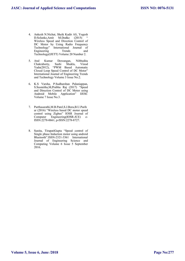 IoT Enabled Wireless Technology Based Monitoring and Speed Control of Motor Using Variable ...