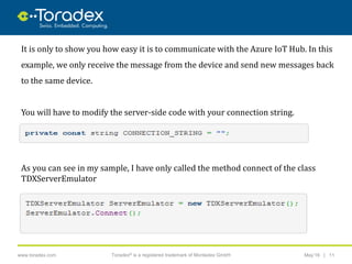 IoT Parking Lot Demo on Toradex Modules | PPTX