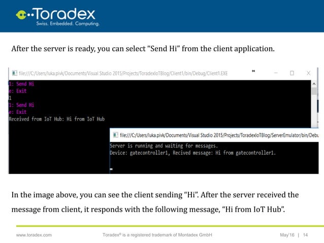 IoT Parking Lot Demo on Toradex Modules | PPT