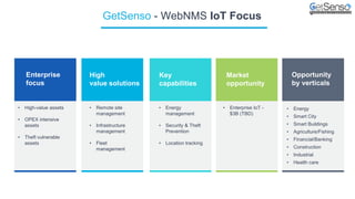 GetSenso Iot platform presentation 2.0 | PPTX | Internet of Things ...
