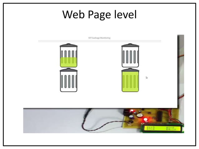 IoT Based Garbage Monitoring System ppt | PPTX | Programming Languages | Computing