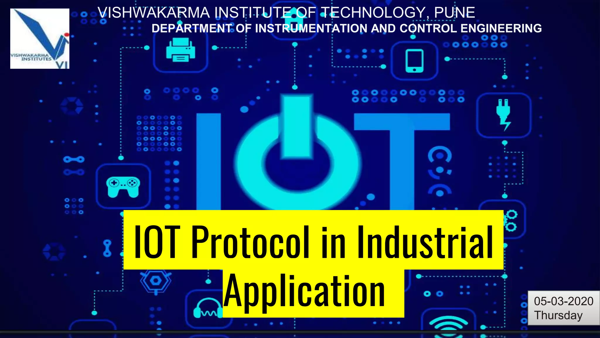 IOT Protocols For Industrial Application | PPT